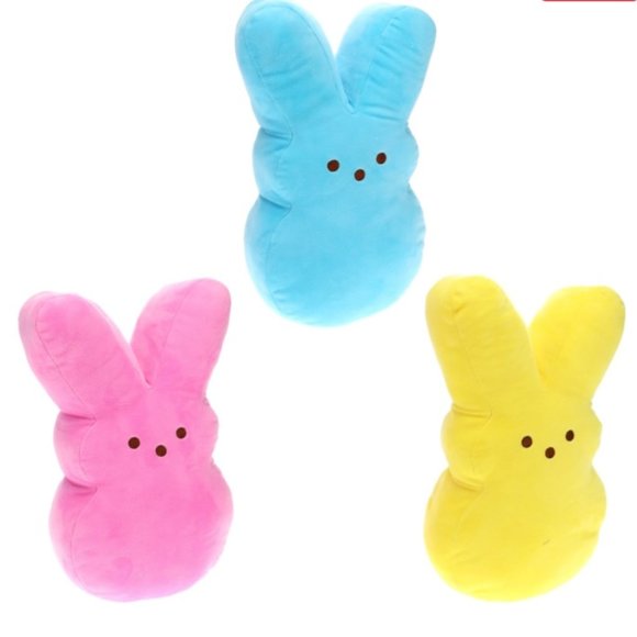 Peeps | Toys | 5 Peep Large Marshmallow Bunny Plushies Pink Blue Or ...